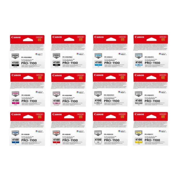 Canon PFI-4100 Ink Cartridges | For the Canon PRO-1100